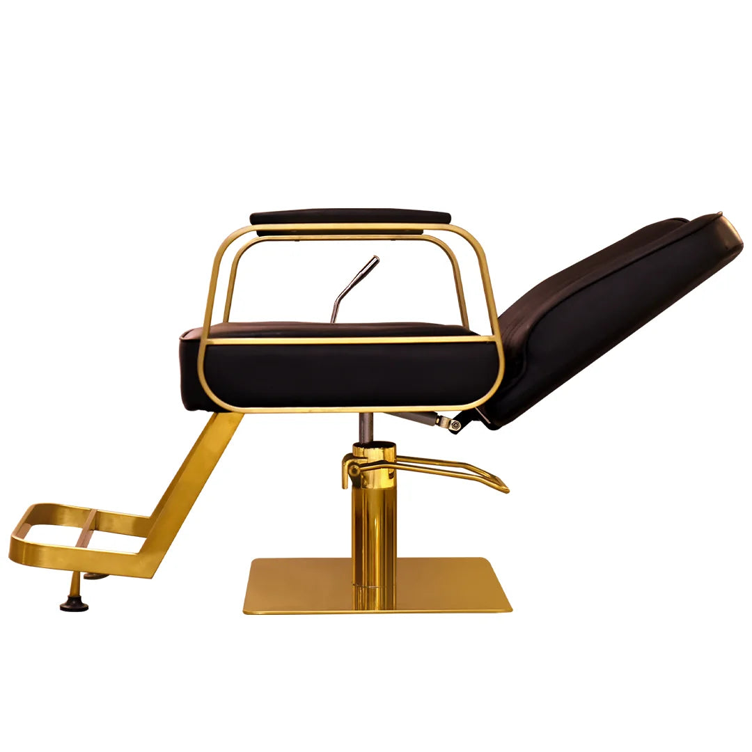 Gold Series Makeup or Barber Chair with Hydraulic & Back Recline ...