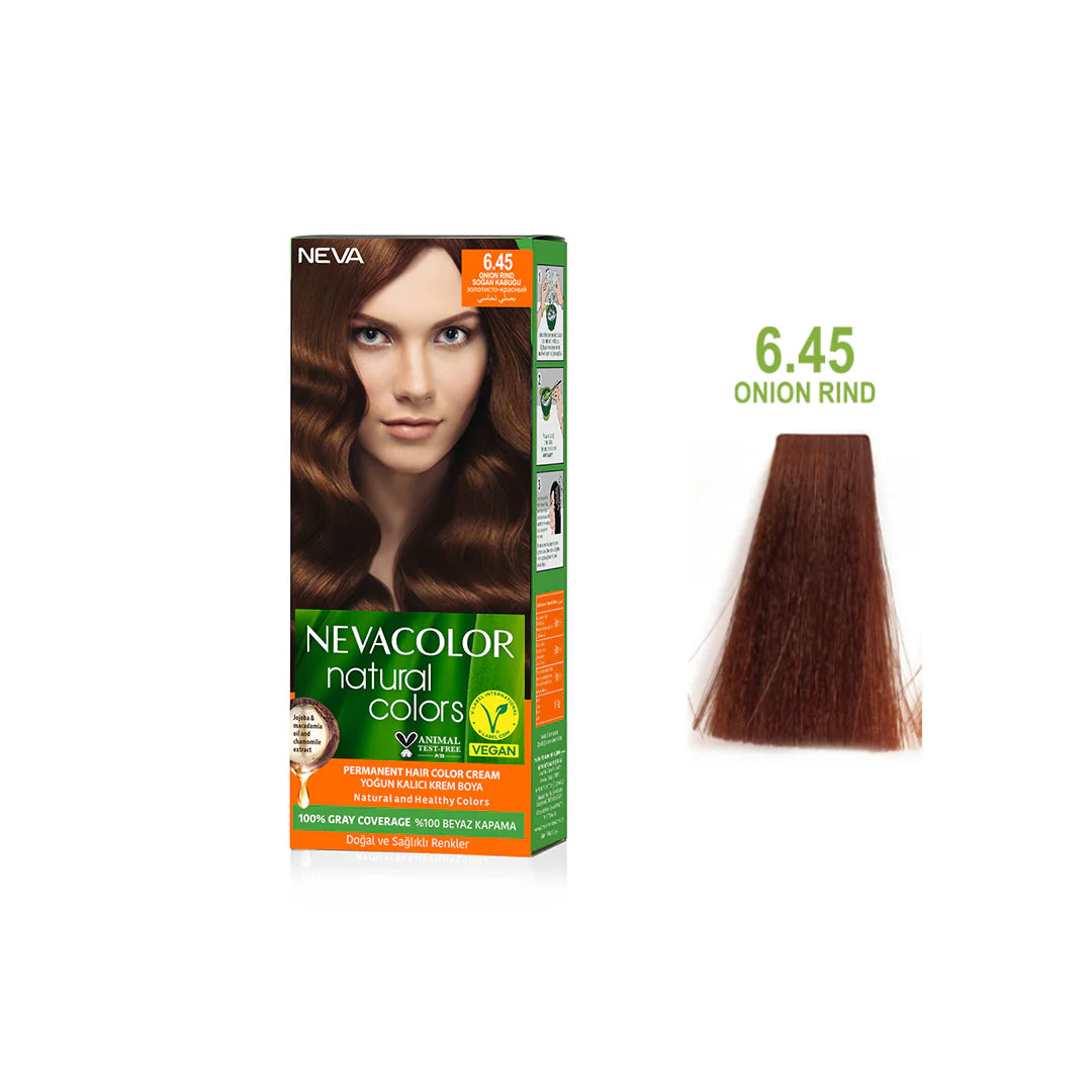Nevacolor Natural Hair Color Cream Set 50 ml 6.45-Onion Rind – Salon ...