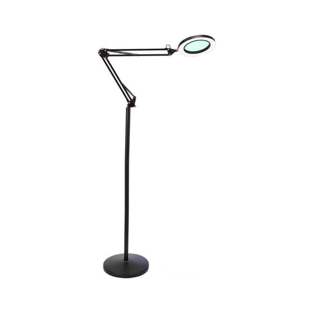 Adjustable LED Floor Magnifying Lamp | Professional Task Light – Salon ...
